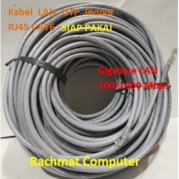 Jual Kabel LAN UTP CAT6 1GBps 50 Meter Siap Pakai 50Meter 50M 50 M ...