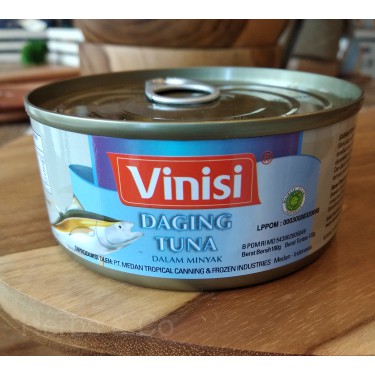 Jual Vinisi Tuna Chunk / Tuna kaleng / Daging Tuna dalam minyak 160gr ...
