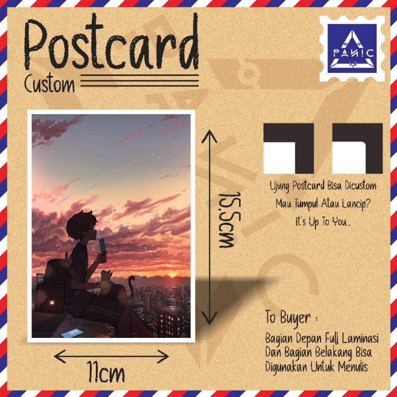 Jual Cetak Kartu Pos Custom Premium | High Quality | Custom Postcard ...