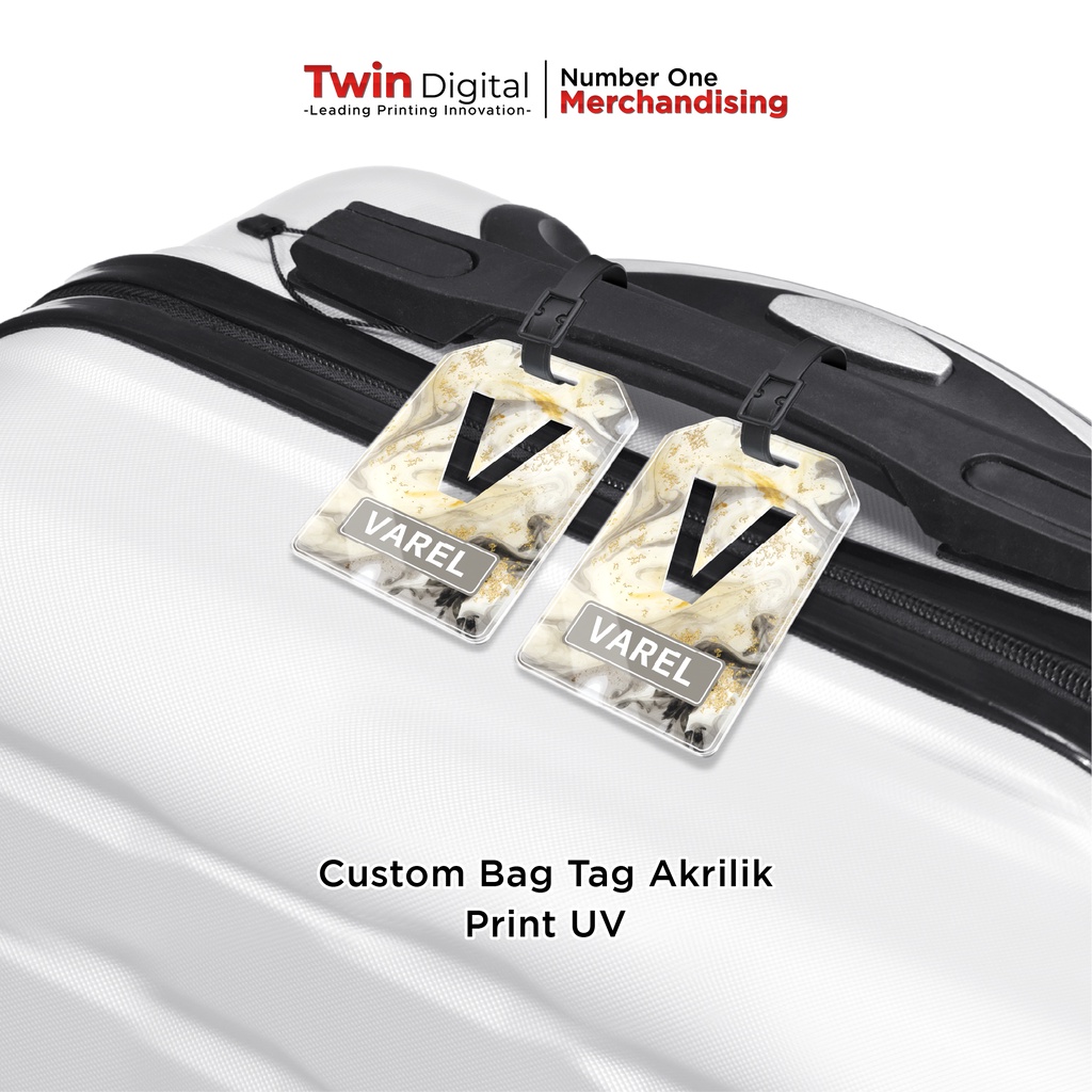 Jual Twindigital Custom Luggage Tag Akrilik Gantungan Label Nama Tas ...
