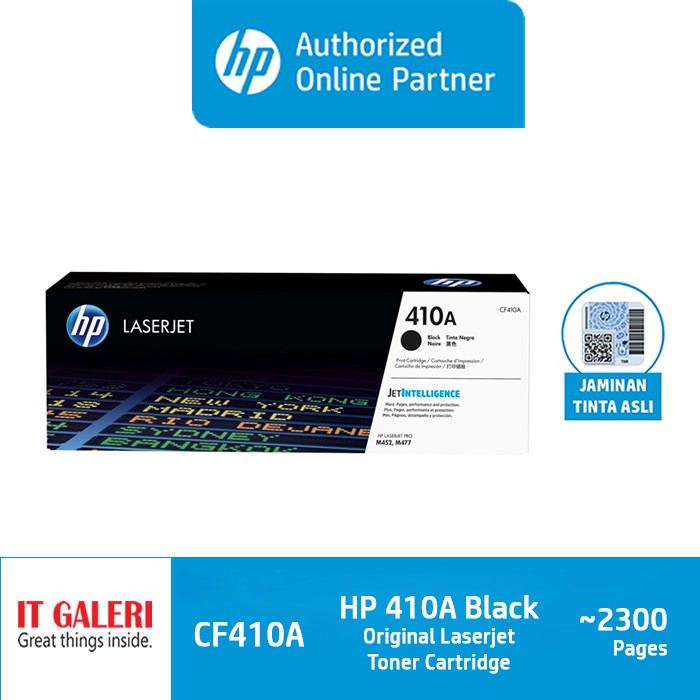 Jual HP Toner Printer Original 410A Black (CF410A) | Shopee Indonesia