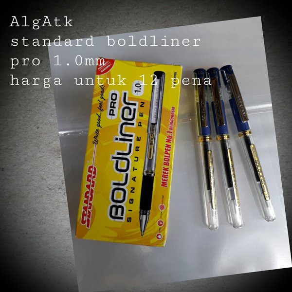 Jual Penawaran Spesial Standard. Pena Gel Boldliner Pro 1.0mm Diskon ...