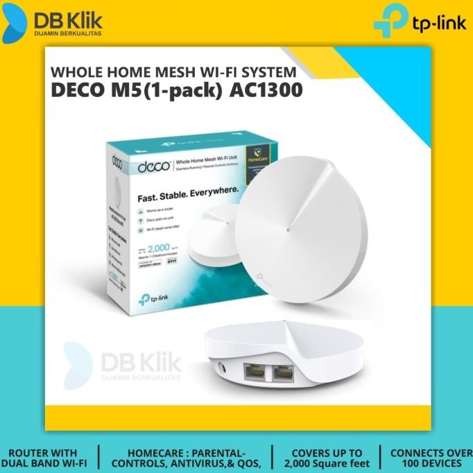 Jual Tp-Link Deco M5 Ac1300 Whole Home Mesh Wi-Fi System (1-Pack ...