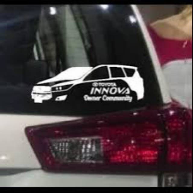 Jual Stiker kaca mobil kijang Innova terbaru motif toyota Innova owner ...