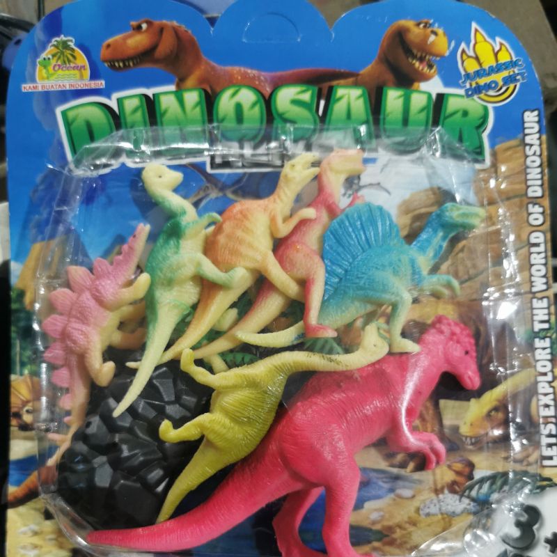 Jual Mainan miniatur dino hewan dinosaurus world set 6 / 8 / 15 / 16 ...