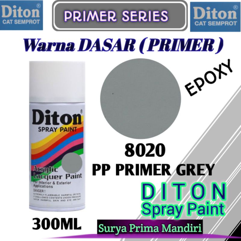Jual 8020 PP PRIMER GREY DITON STANDAR 300cc Cat Semprot Pylox Pilok ...