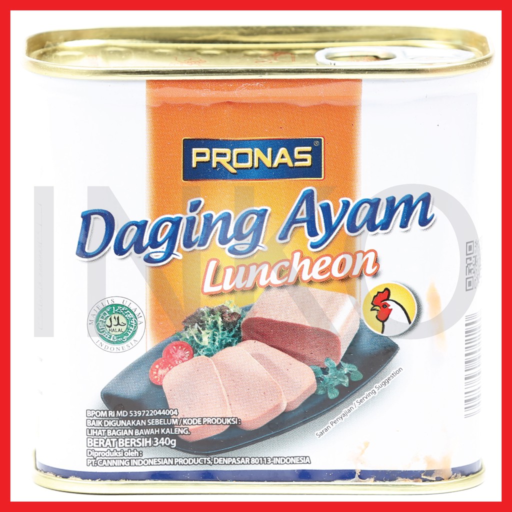 Jual PRONAS CHICKEN LUNCHEON DAGING AYAM LUCHEON KALENG 340GR | Shopee ...