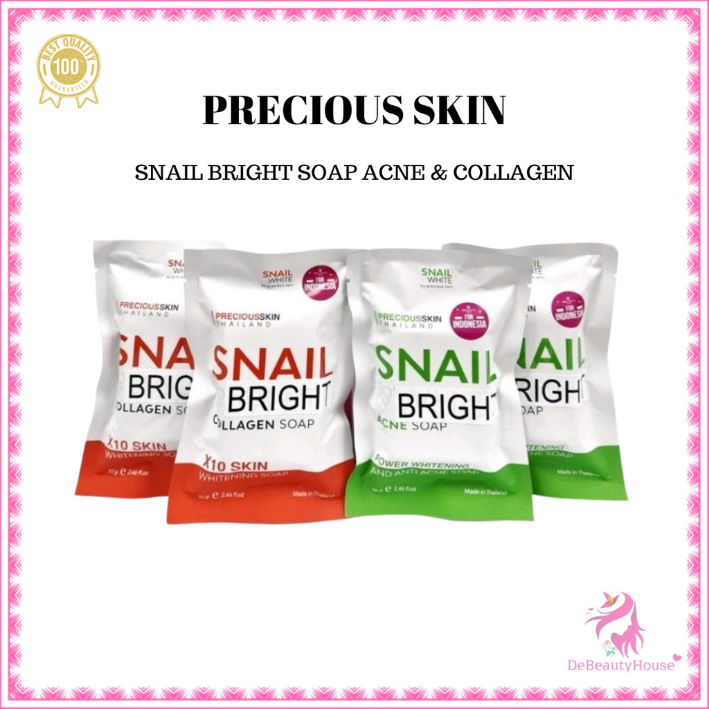 Jual Precious Skin Snail Body White Anti Acne Collagen X10 Soap \ Soap ...