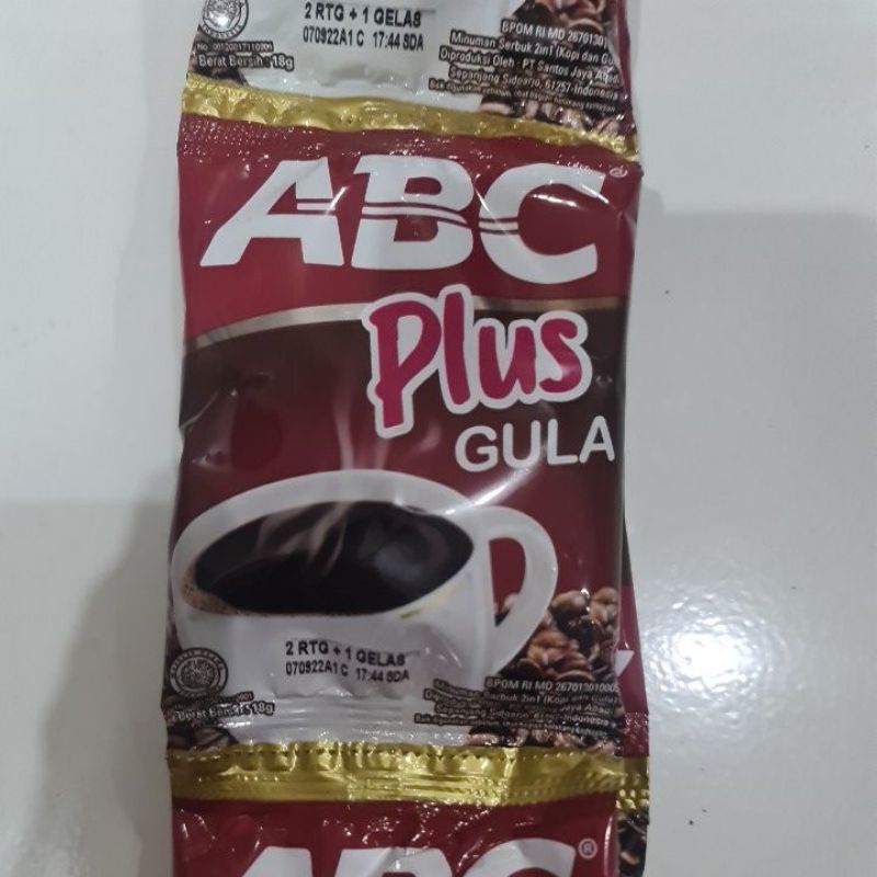 Jual Kopi ABC plus gula renteng 18 gr | Shopee Indonesia