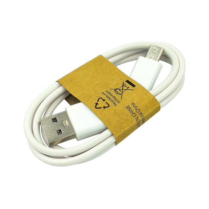 Jual Kabel Data Micro USB Putih 1m 100 cm untuk nano every nodemcu ...