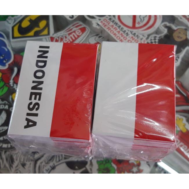 Jual Stiker motor Merah putih stiker permanent isi 50pcs mells-st11 Ayo ...