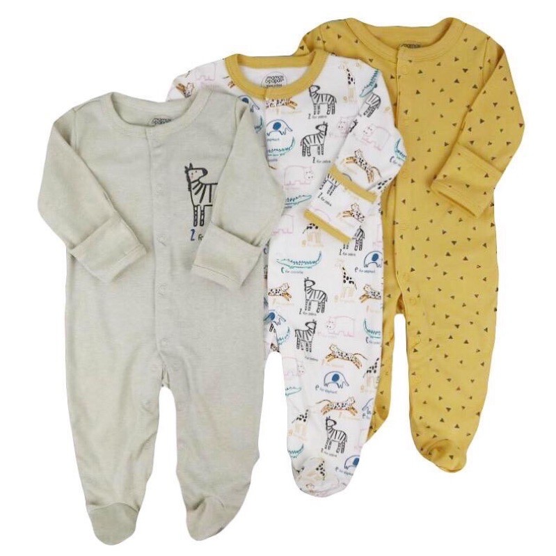 Jual 3in1 Sleepsuit Mamaspapas Motif Zebra TERMURAH | Shopee Indonesia