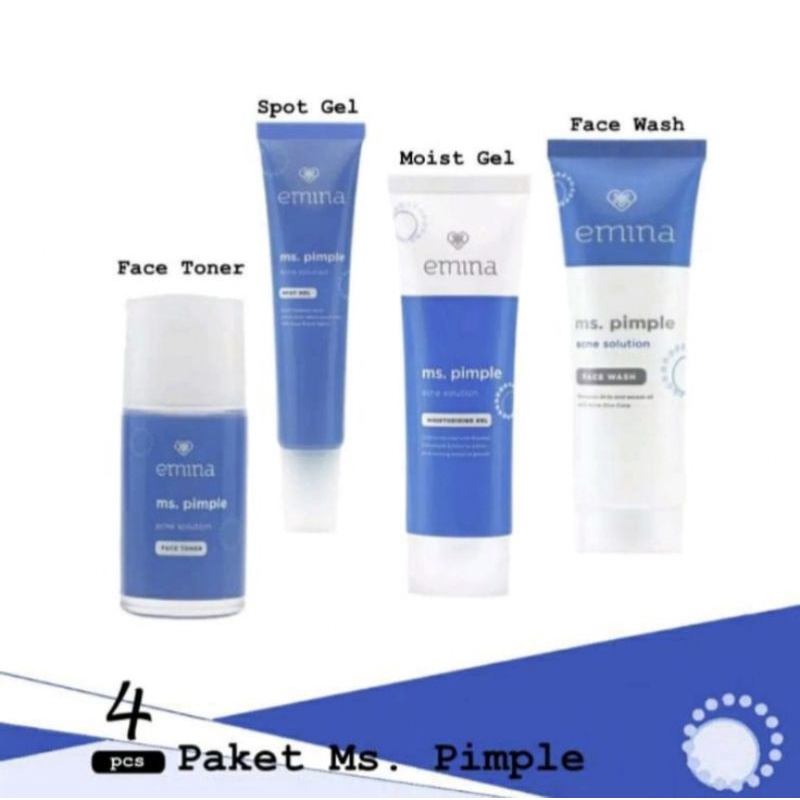 Jual Paket emina Lengkap Ms pimple(original) | Shopee Indonesia