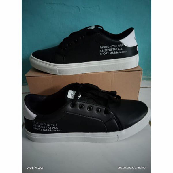 Jual ramas NEW Sepatu sneaker pria wanita SSSENJI - Hitam, 37 mrh | Shopee Indonesia