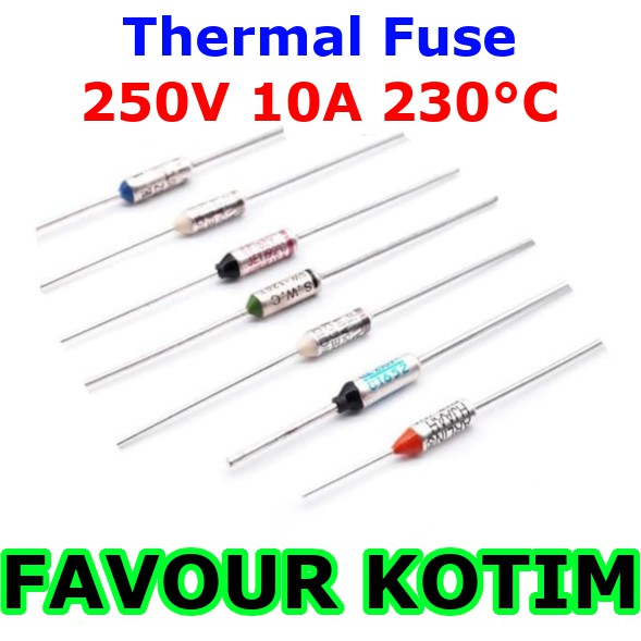 Jual THERMAL THERMO FUSE THERMOFUSE 230C 230 DERAJAT 250V 10A FVKOTIM ...