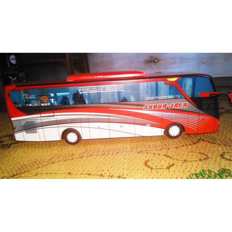 Jual Miniatur bus RC remot control cas Subur jaya JB3+ | Shopee Indonesia