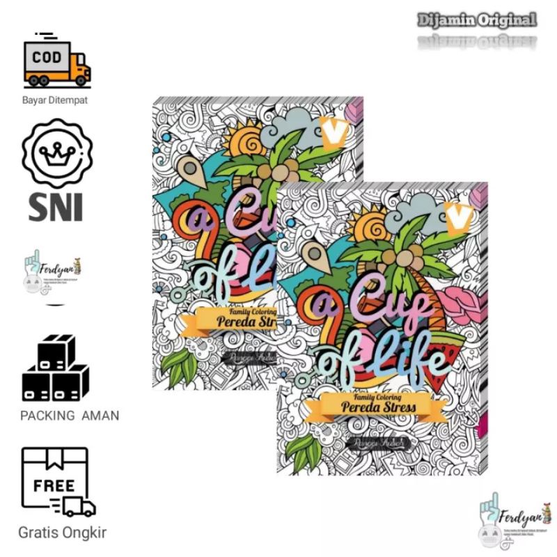 Jual A Cup Of Life Family Coloring Pereda Stress by Ranggi Ariliah Buku ...