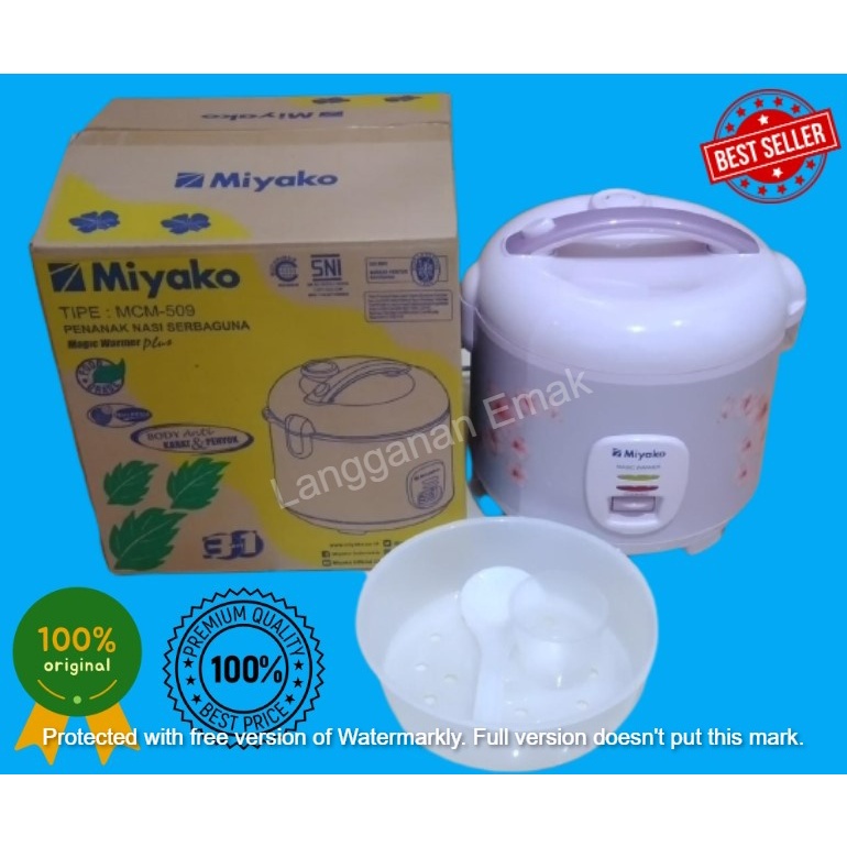 Jual Miyako Magic Com MCM-509 / Rice Cooker Miyako MCM 509 / Magic Com ...