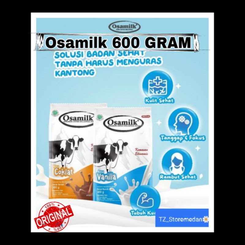 Jual Susu Osamilk 600 GRAM [Kemasan 300 Gram isi 2 pcs] | Shopee Indonesia