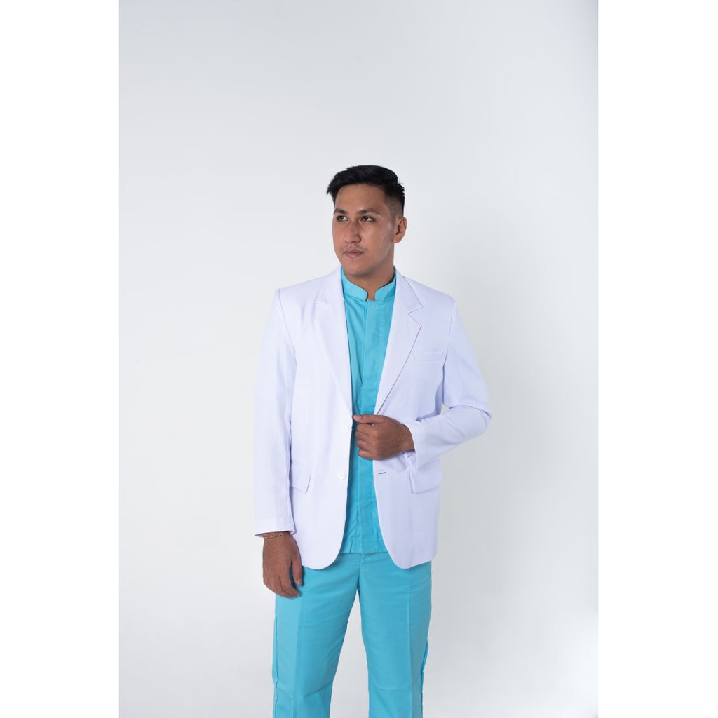 Jual Jas Dokter / Snelli (Pria) Lengan Panjang Merk Dua Saudara ...