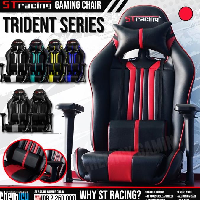 Jual STracing / ST Racing Gaming Chair Trident Series | Shopee Indonesia