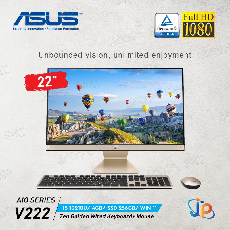 Jual Asus AIO All In One V222FAK-BA542W (I5 10210U, 4GB, SSD 256GB, Win ...