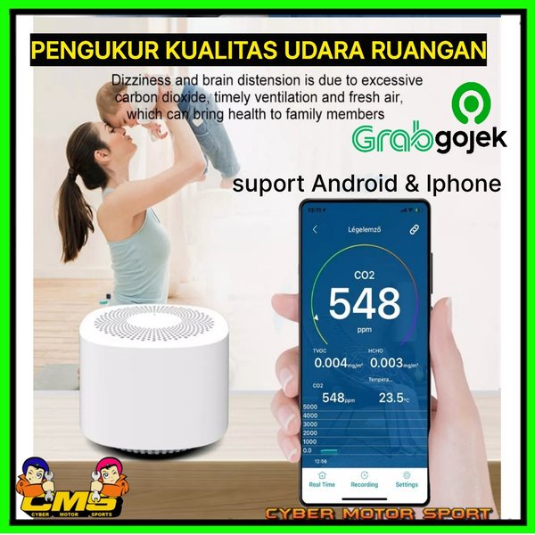Jual Pengukur Kualitas Udara Karbon dioksida. Co2 monitoring. portable ...