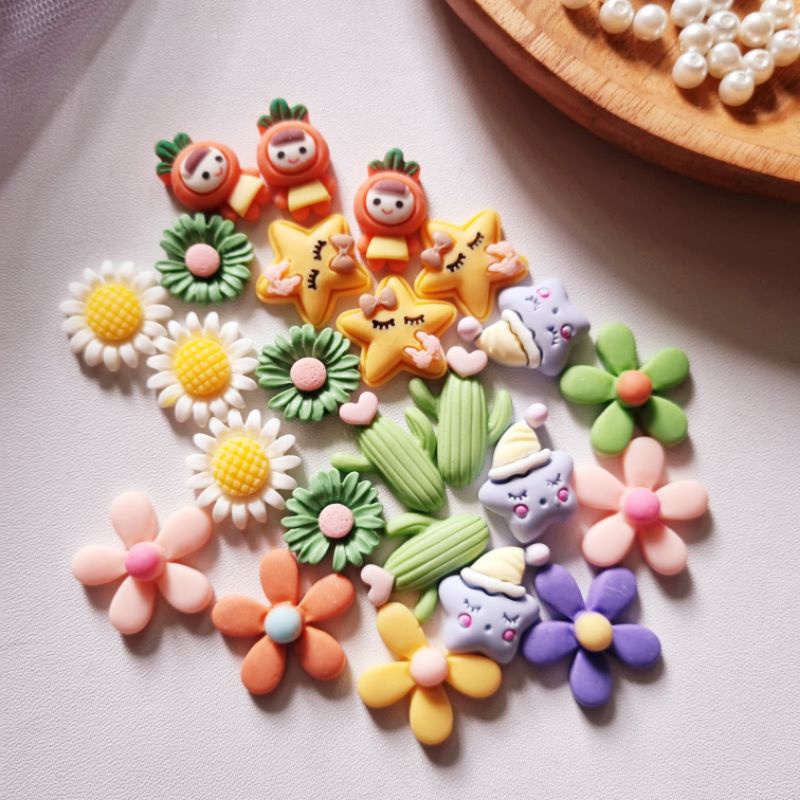 Jual resin clay karakter boneka lucu murah (10pcs) | Shopee Indonesia