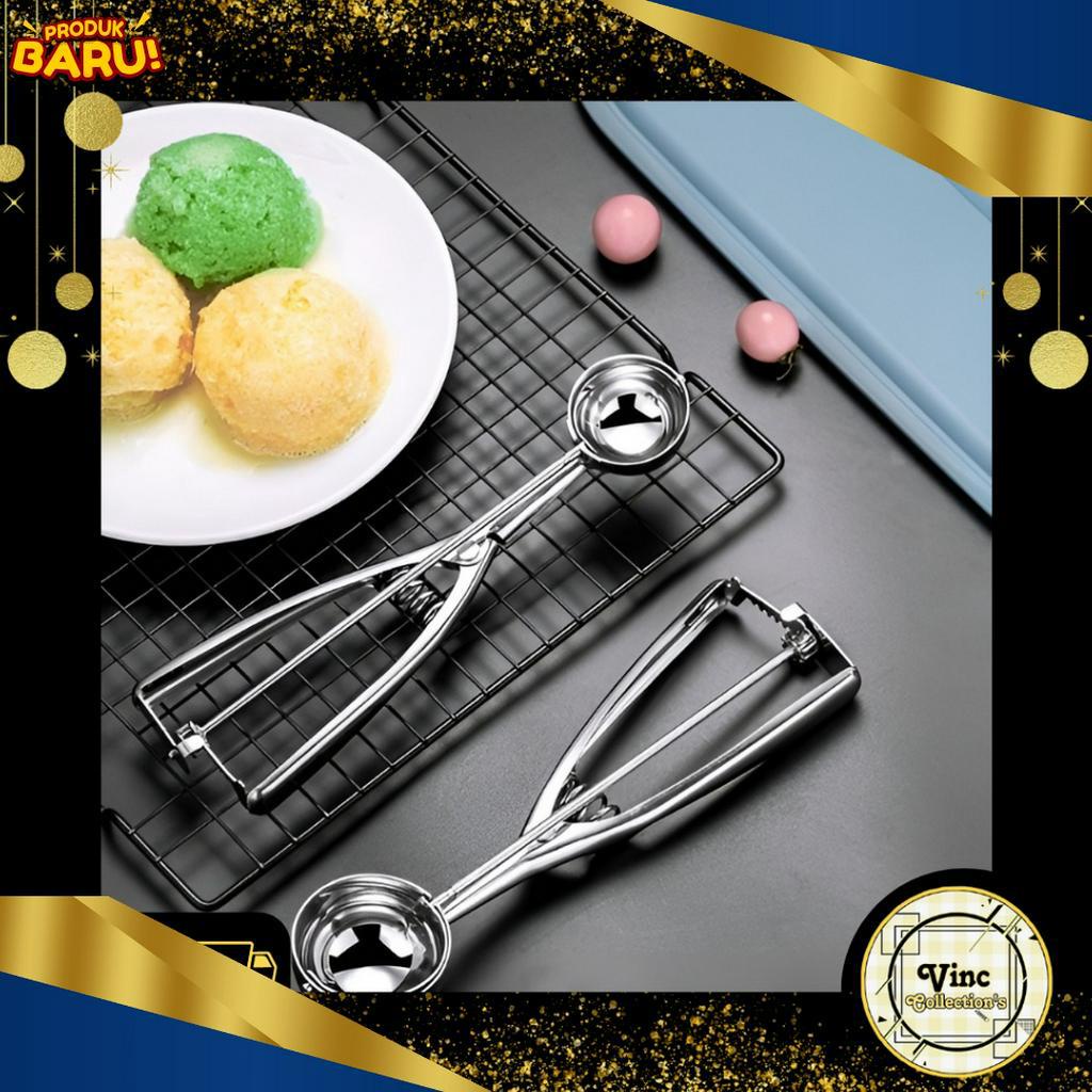 Jual TRENDING Sendok Scoop Ice Cream Stainless Steel Alat Skop Es Krim ...