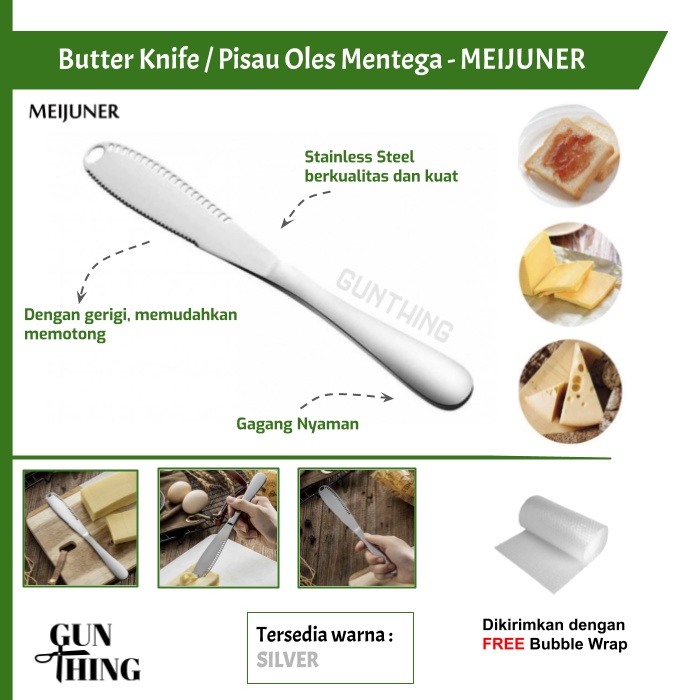 Jual Pisau Oles Mentega Margarin Selai / Butter Knife - MEIJUNER Murah ...