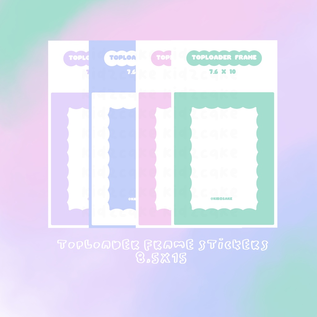 Jual kidzcake | toploader frame stickers | Shopee Indonesia