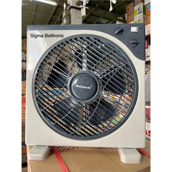 Jual Box fan 12 inch Matsunichi Ada Timer. kipas angin meja kotak desk ...