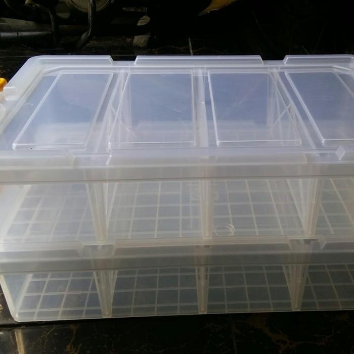Jual kontainer kotak plastik model sekat 3 ruang 4 panjang 55cm ...