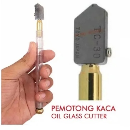 Jual Alat Potong Kaca Termurah jepang Manual Oil Glass Cutters BISON ...