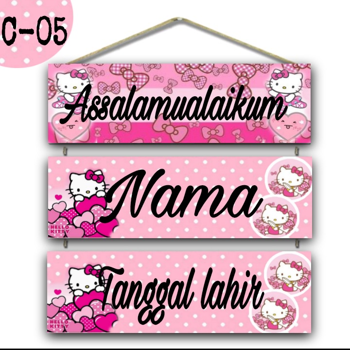 Jual Custom Nama / Hiasan Dinding Dekorasi Rumah Poster Kayu ...