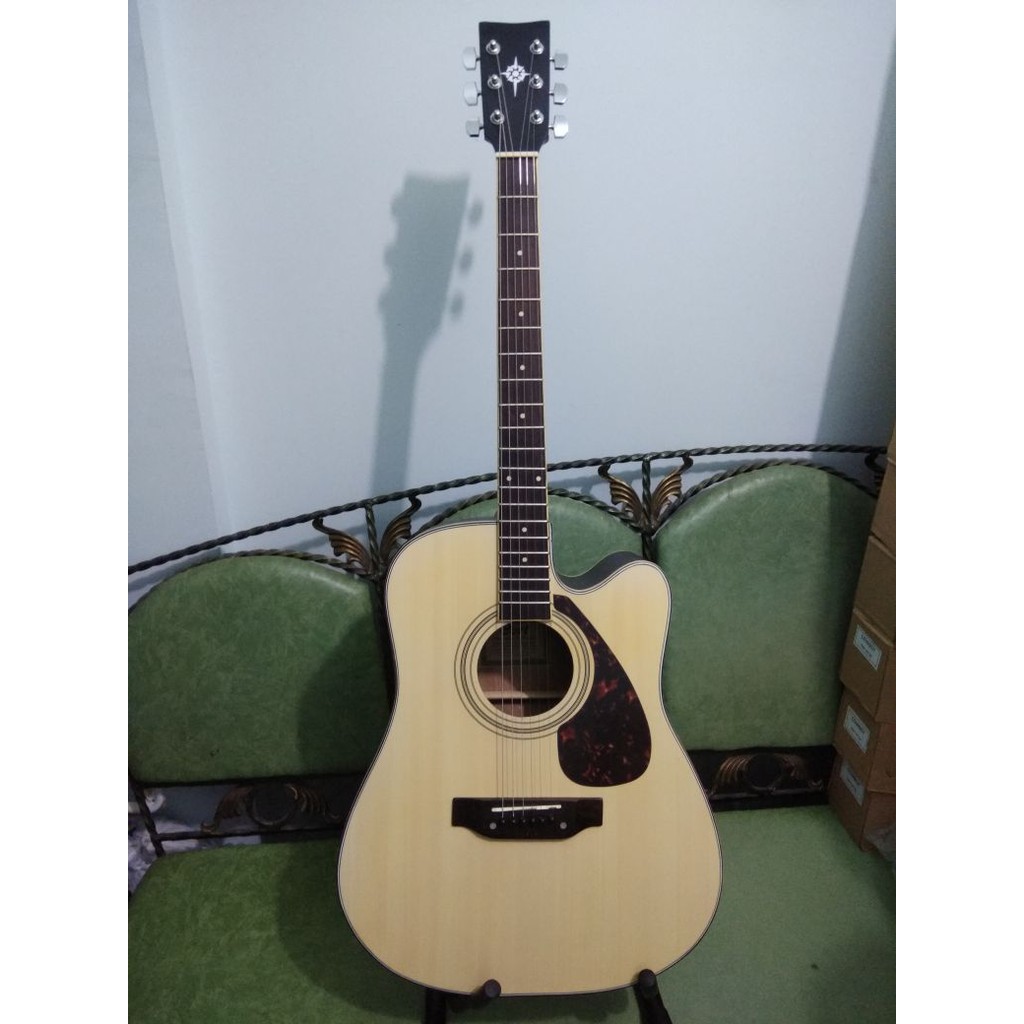 Jual Gitar Akustik Elektrik Merk Cort Jumbo Cyprus Warna Natural EQ ...