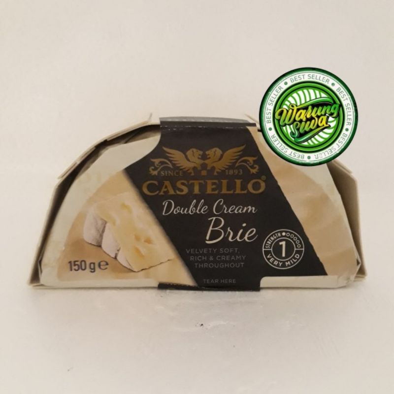 Jual arla castello double cream brie cheese 150gr | Shopee Indonesia
