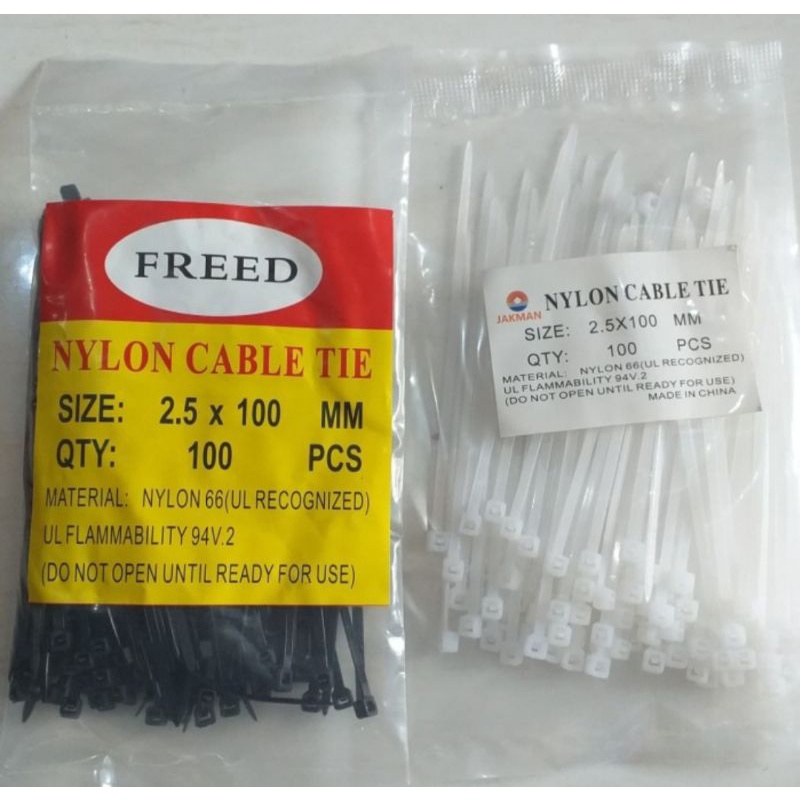 Jual Kabel Ties 10cm / Kabel Tis / Cable Tie 10cm Isi 100pcs | Shopee Indonesia
