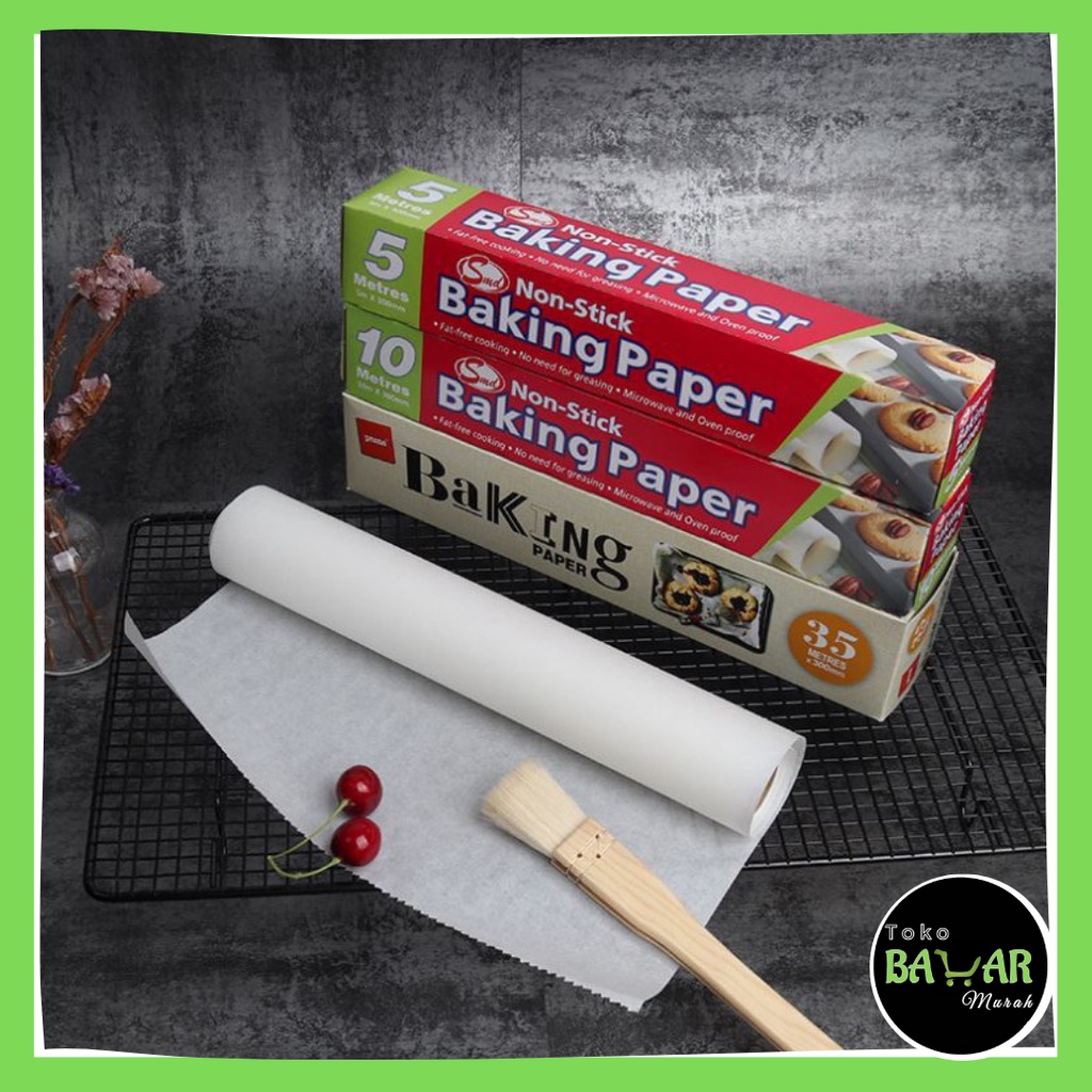 Jual Baking Paper Kertas Baking Kertas Roti Alas Roti / Kertas Roti ...