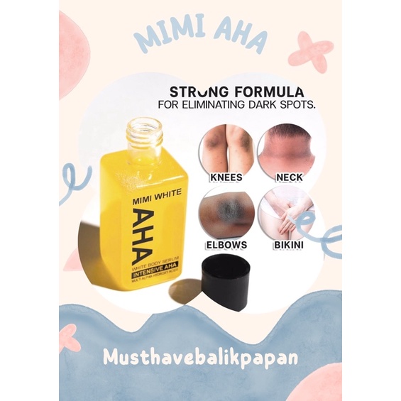 Jual MIMI WHITE AHA Body Serum Intensive AHA ORI 100% / MIMI WHITE AHA ...