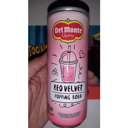 Jual DELMONTE Boba Milk Tea Red Velvet , Matcha 240ml | Shopee Indonesia