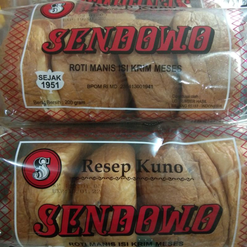 Jual Sendowo Roti Manis Jadul isi Krim Meses Resep Kuno | Shopee Indonesia