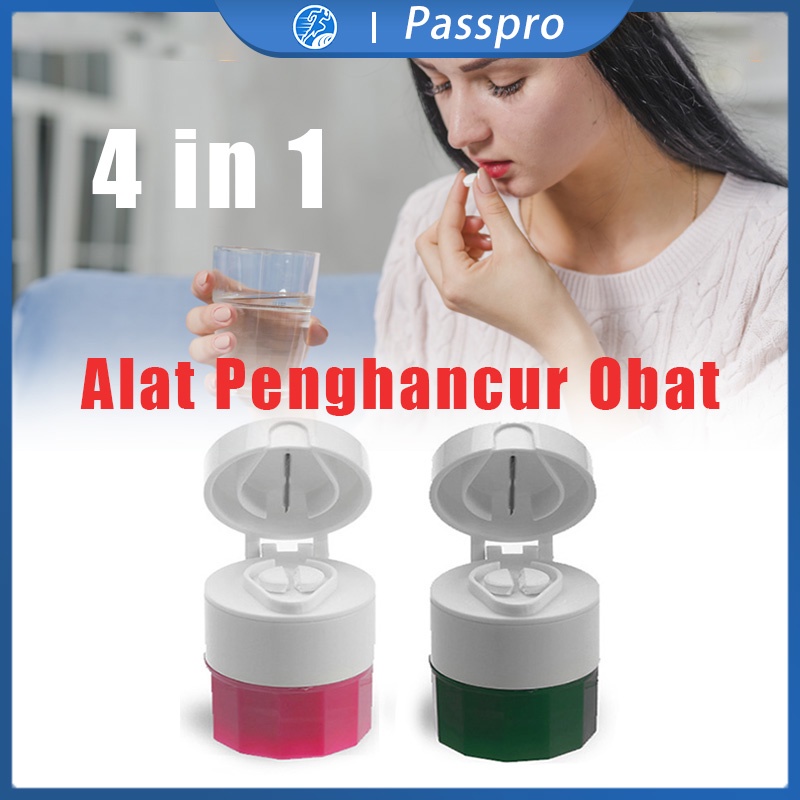Jual Alat Penghancur Obat / Pemotong Penggerus Pil 4 In 1 Tablet Cutter ...