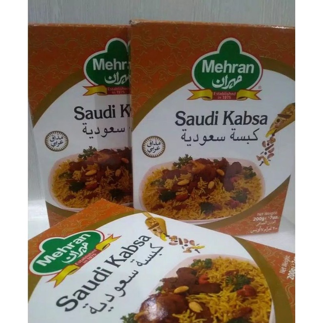 Jual Mehran Saudi Kabsa 200 Gram Bumbu Nasi Kabsah Asli Arab Original ...