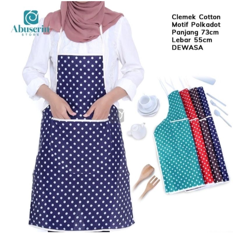 Jual CELEMEK / APRON MASAK /KAIN PELINDUNG MASAK | Shopee Indonesia