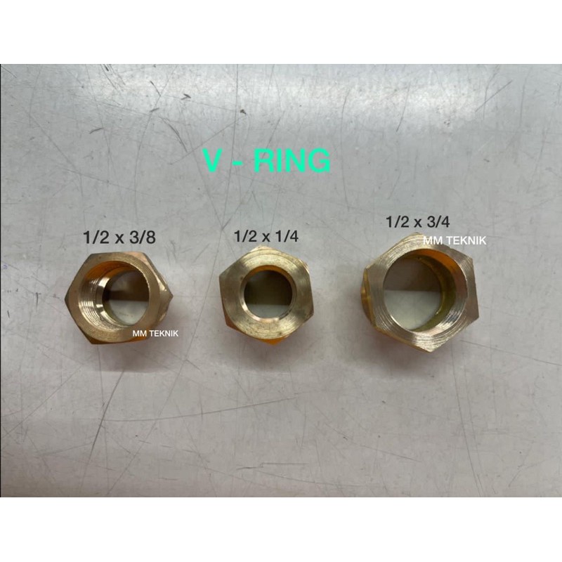 Jual VRING KUNINGAN SEMUA UKURAN LENGKAP VALVE RING V-RING | Shopee ...