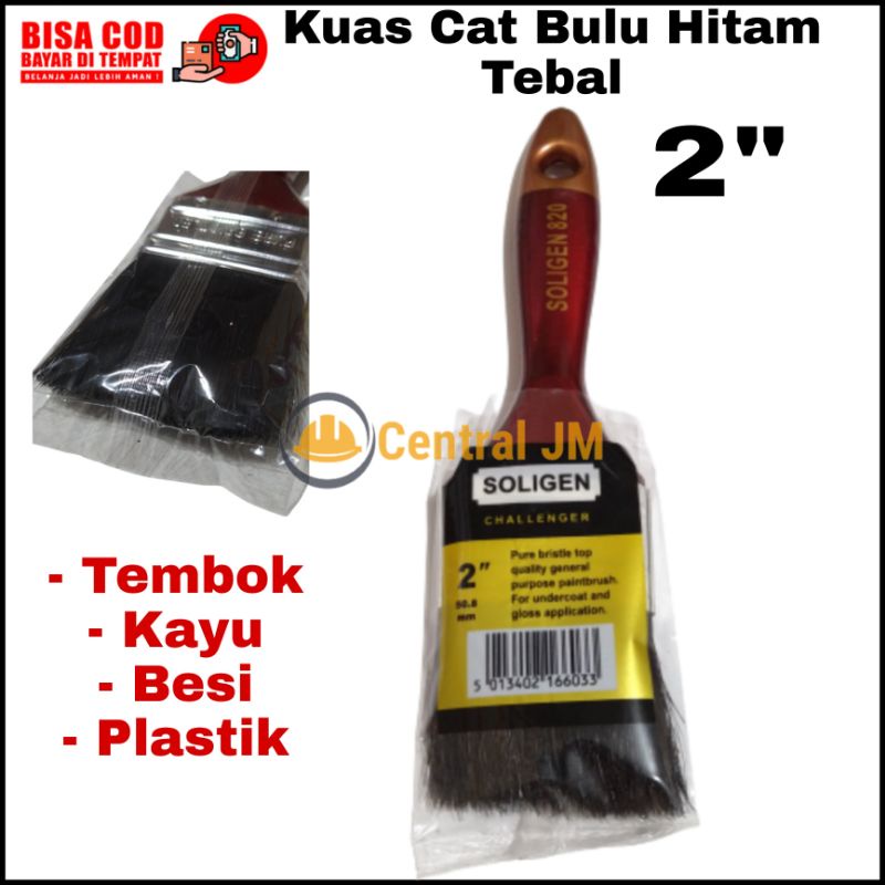 Jual Kuas Cat Bulu Hitam Tebal Ukuran [ 2 Inch ] PREMIUM - Alat Tukang ...