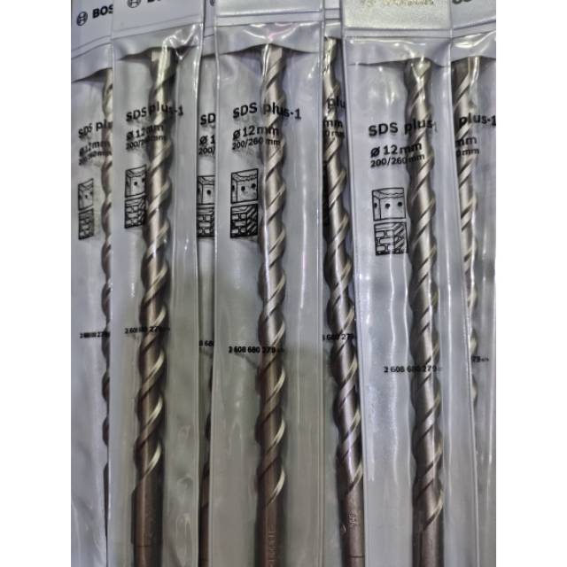 Jual 12MM MATA BOR BETON BOSCH SDS PLUS 1 BETON 12MM X 200MM /260MM ...