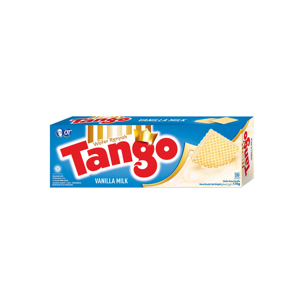 Jual TANGO Vanilla Milk Wafer - Wafer Kotak Rasa Susu Vanila 170g Box ...