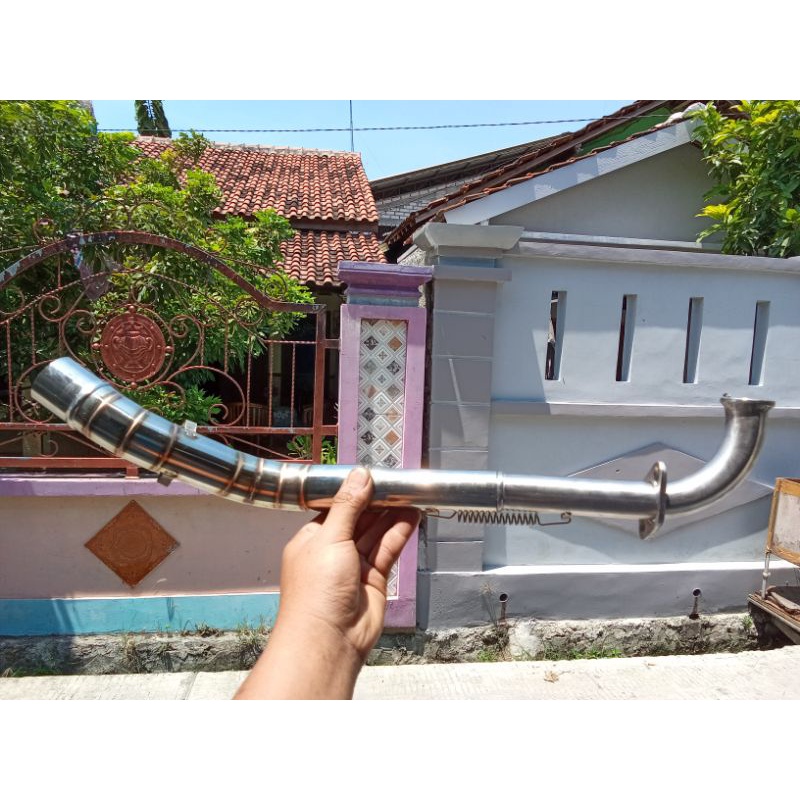 Jual leher pipa header inlet 38 50 mm nmax 2020 aerox new connected old ...